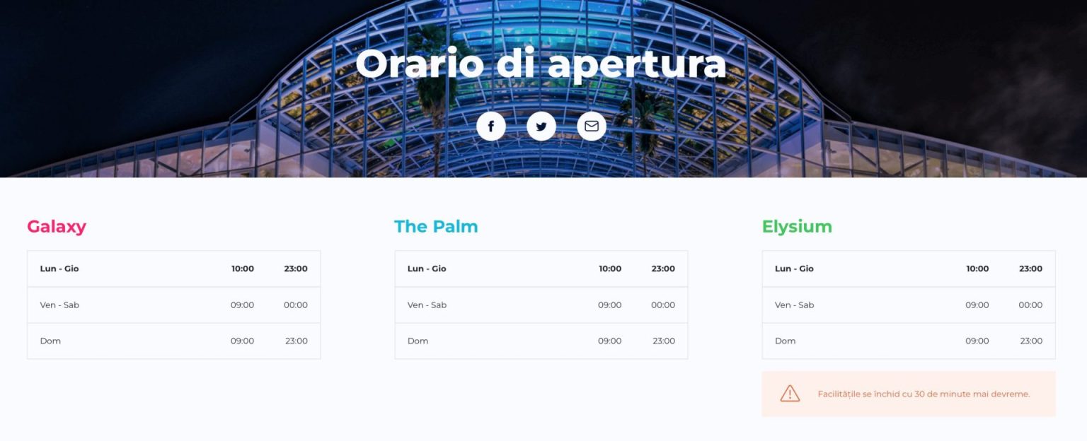 Terme di Bucarest Orari e Prezzi